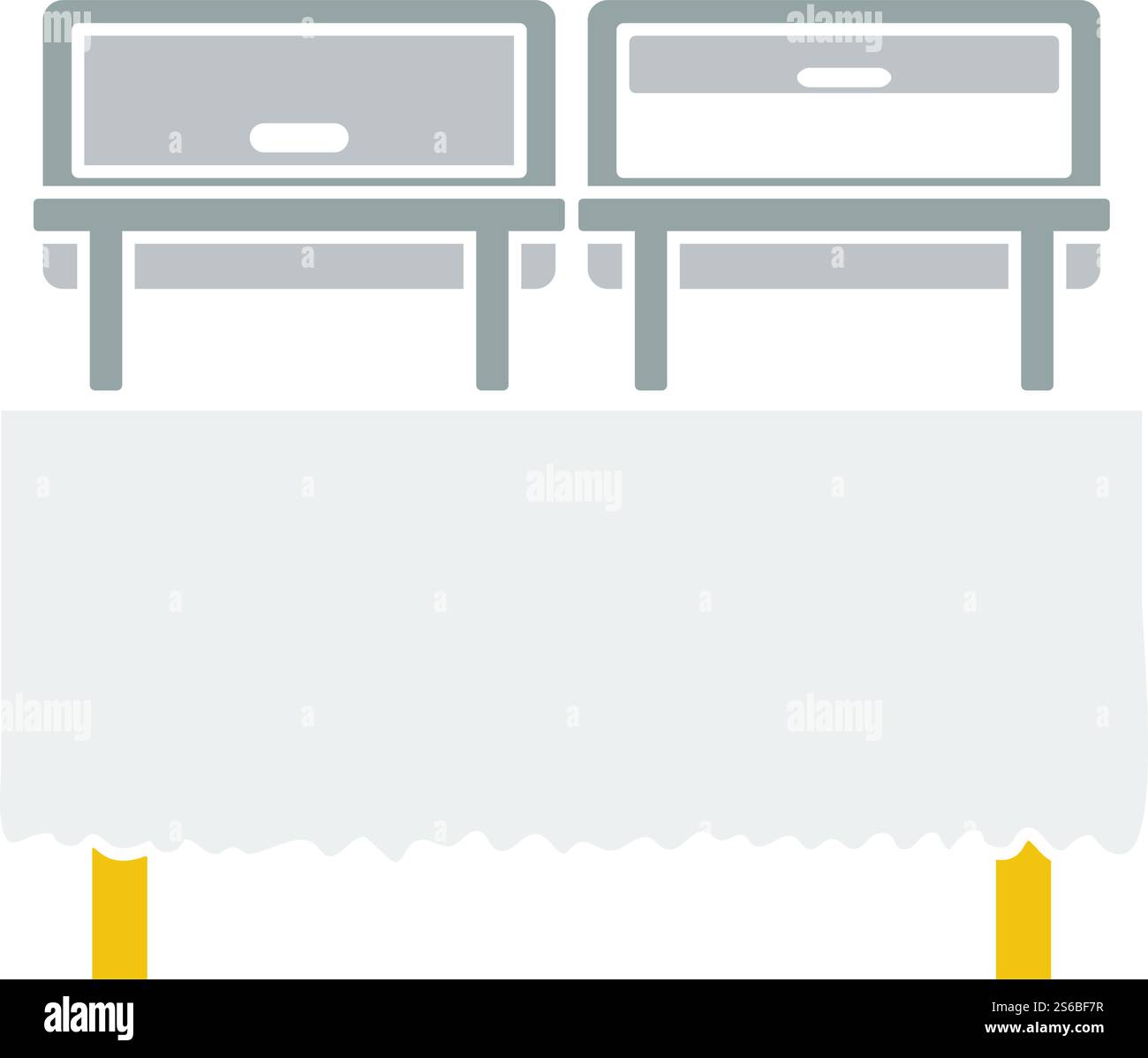 Chafing Dish Icon. Flat Color Design. Vector Illustration Stock Vector ...