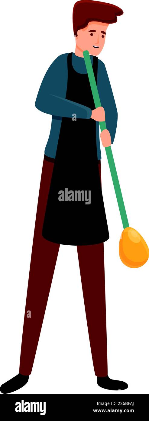 Activity glass blower icon. Cartoon of activity glass blower vector ...