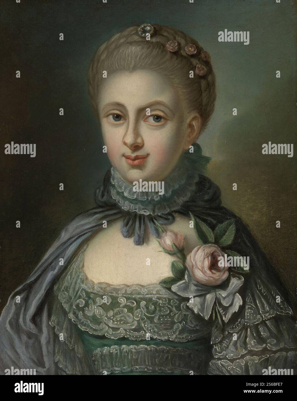 German School, 18th century - Augusta, Princess of Saxe-Gotha, later ...