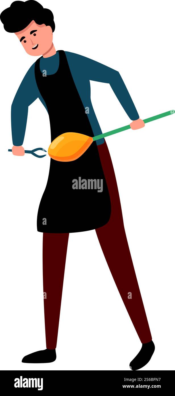 Equipment glass blower icon. Cartoon of equipment glass blower vector ...