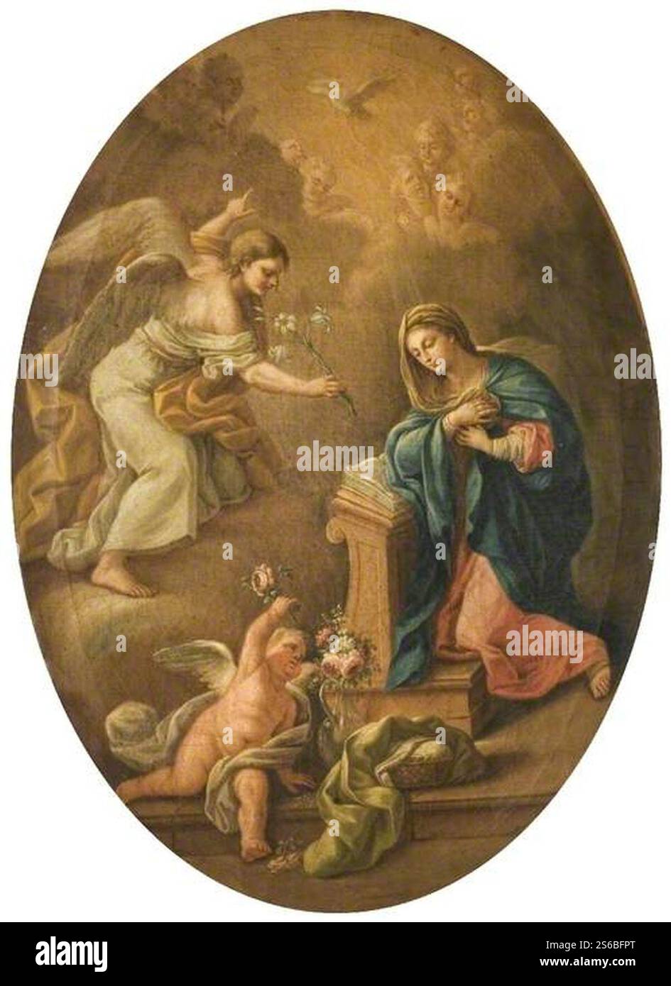 Giovanni Stefano Robatto (1649-1733) - The Annunciation Stock Photo - Alamy