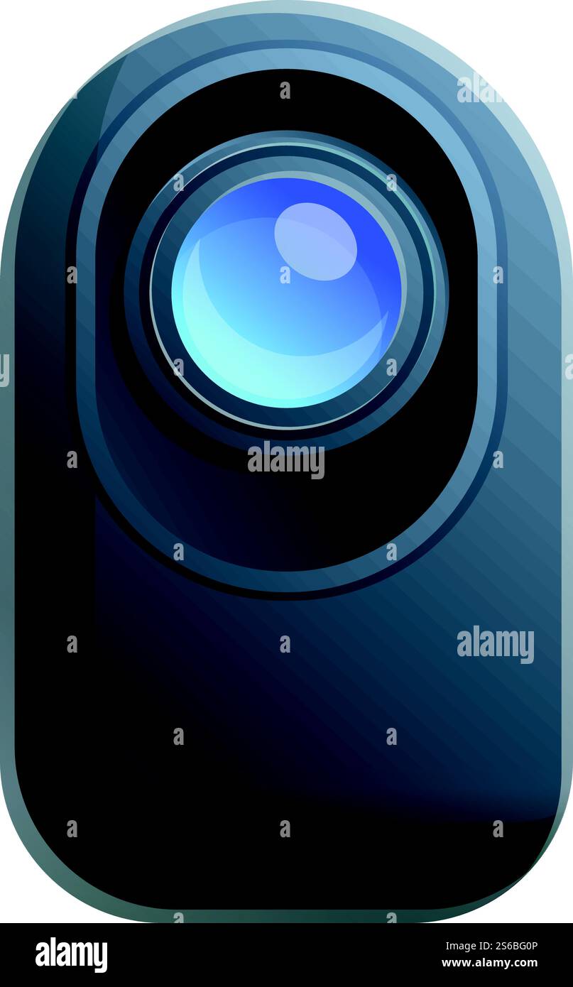 Digital camera baby monitor icon. Cartoon of digital camera baby ...