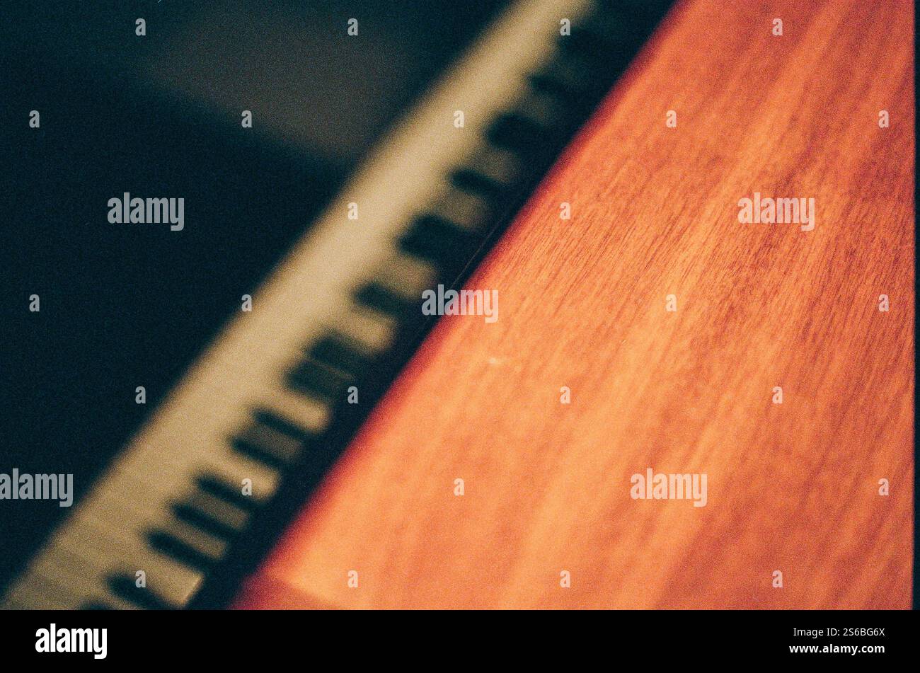 The keyboard of an Upright piano Stock Photo - Alamy