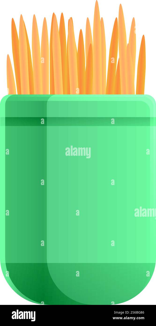 Kitchen box toothpick icon. Cartoon of kitchen box toothpick vector ...