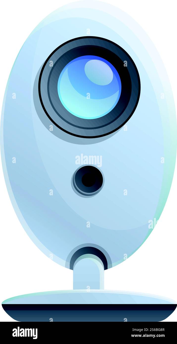 Security monitor camera icon. Cartoon of security monitor camera vector ...