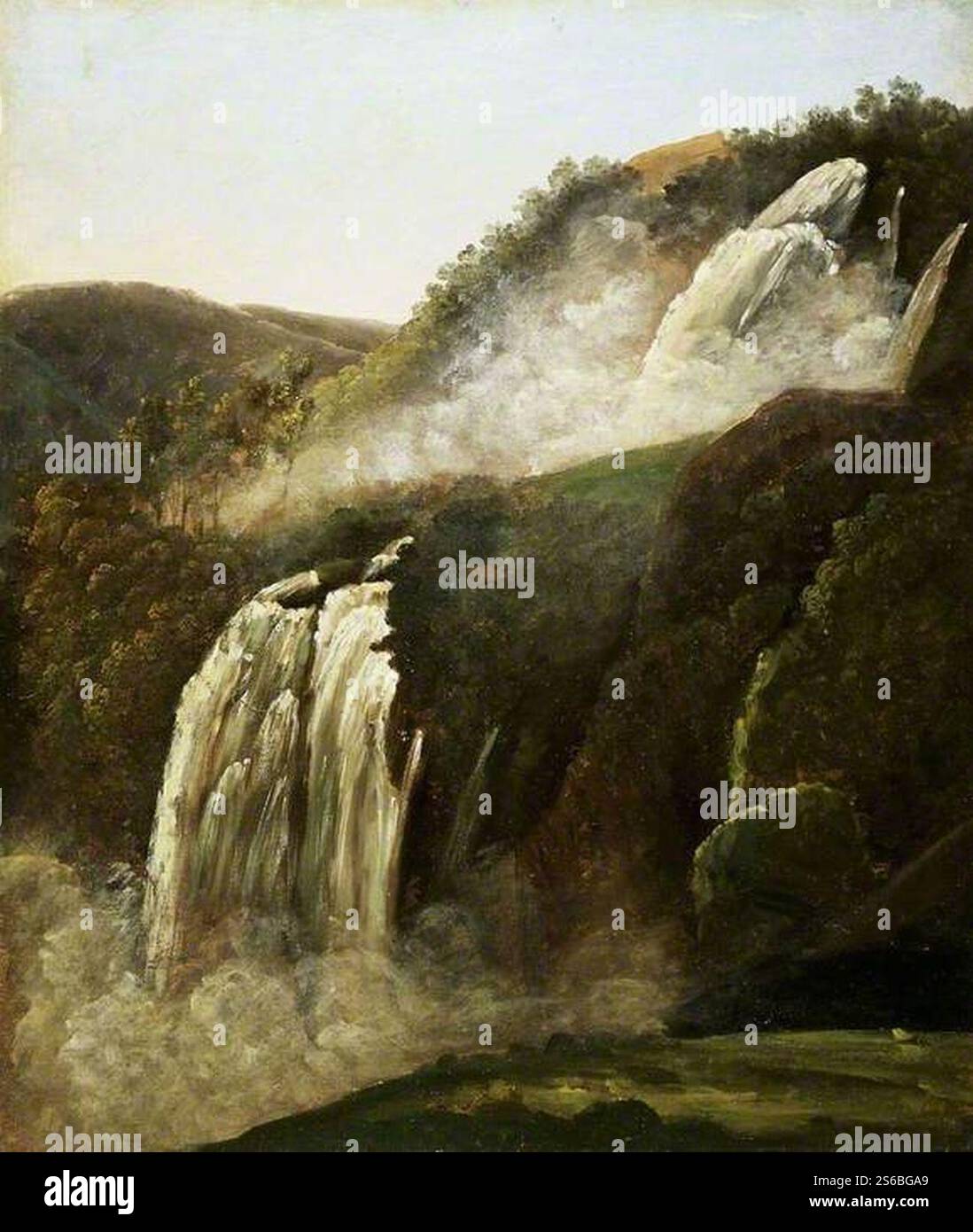 George Augustus Wallis (1761-1847) - The Marble Falls, Terni Stock ...