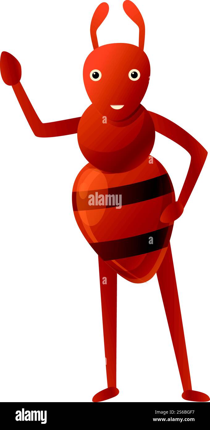 Ant kid icon. Cartoon of ant kid vector icon for web design isolated on ...