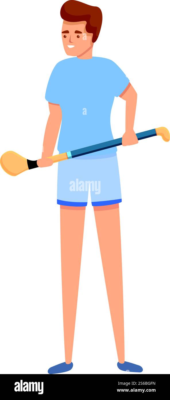 Hurling sunday game icon. Cartoon of hurling sunday game vector icon ...
