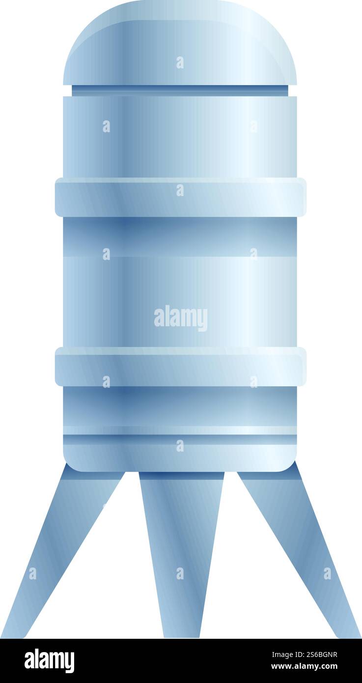 Space tank station icon. Cartoon of space tank station vector icon for ...