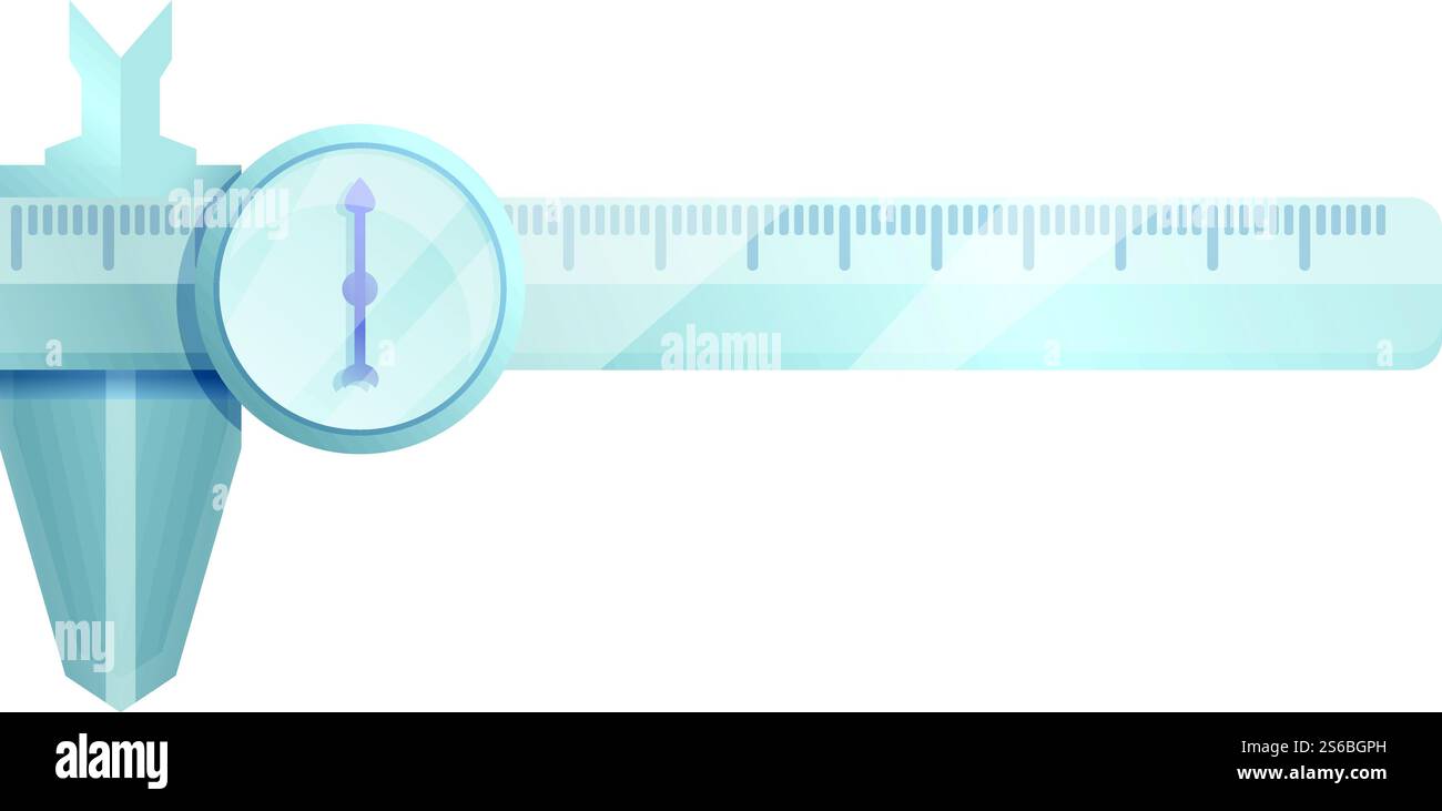 Calibrated caliper icon. Cartoon of calibrated caliper vector icon for ...