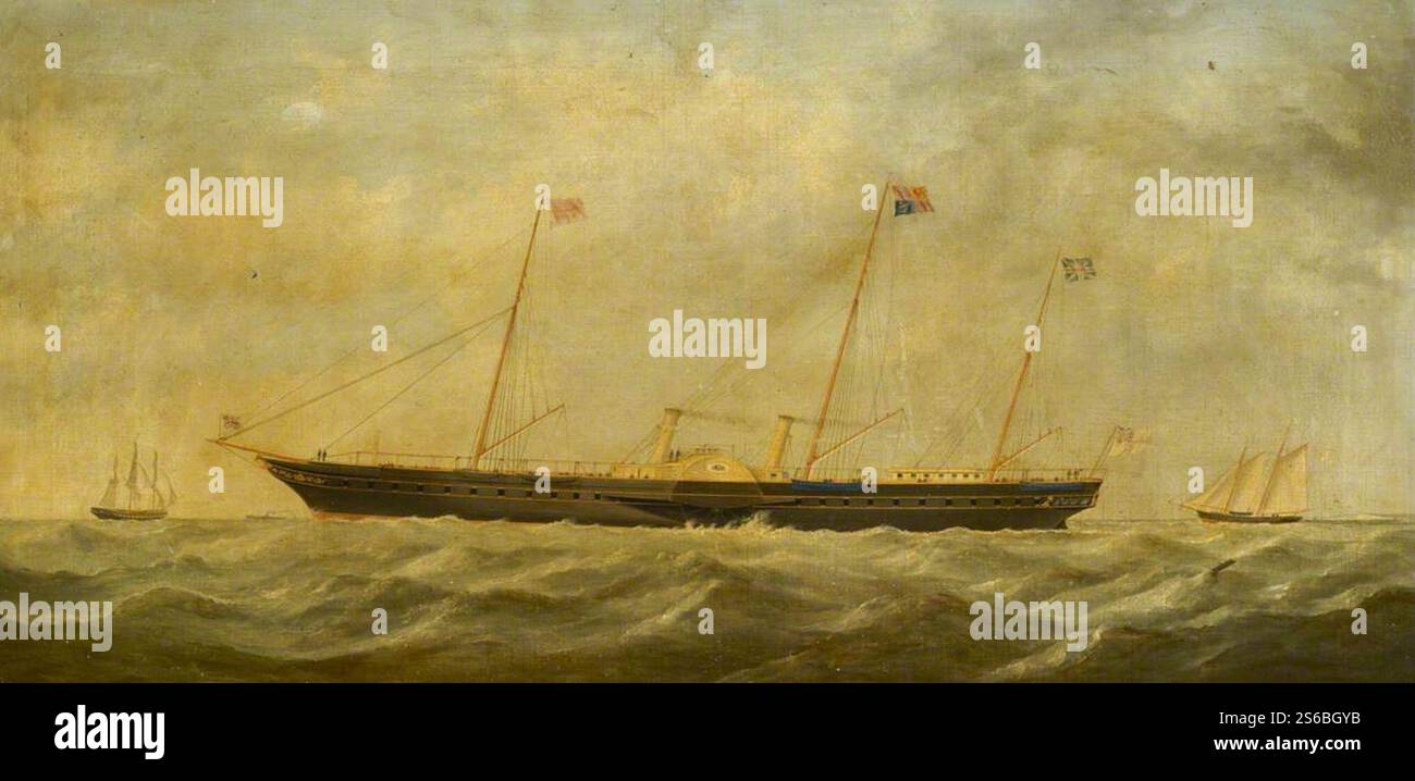 George Mears (1826-1906) - HMY 'Victoria and Albert II' Stock Photo - Alamy