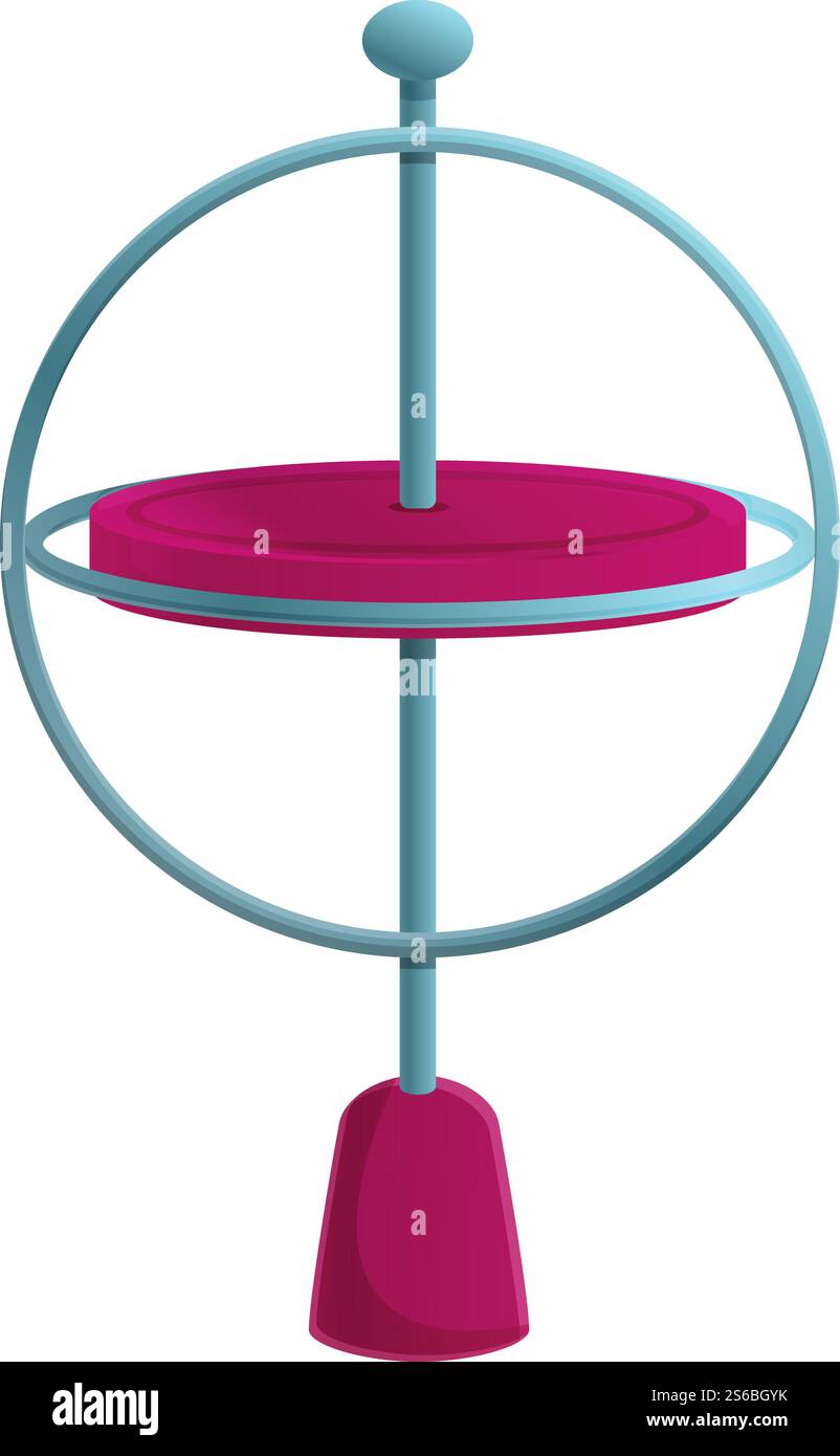 Axis gyroscope icon. Cartoon of axis gyroscope vector icon for web ...