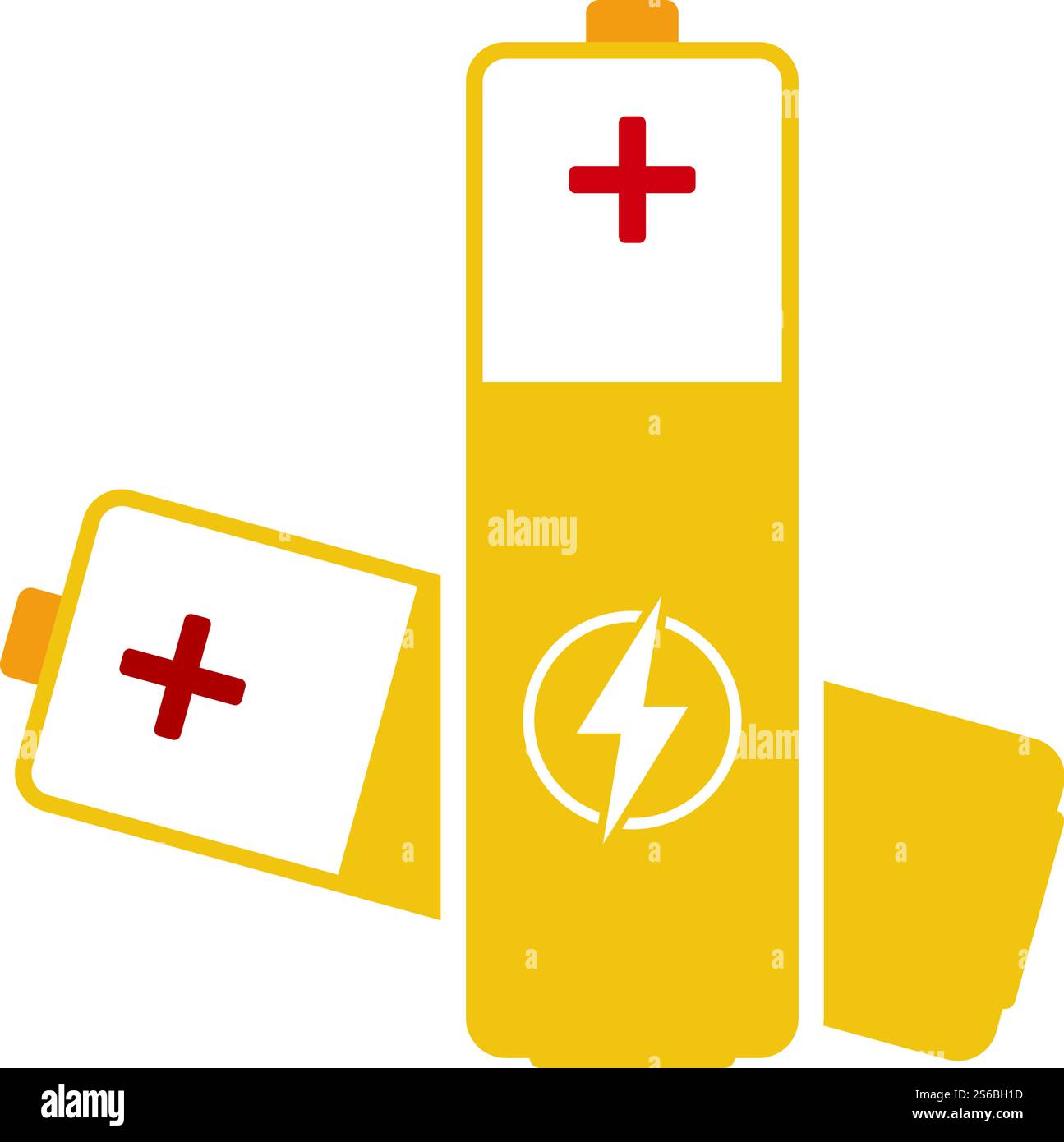 Electric Battery Icon. Flat Color Design. Vector Illustration Stock ...