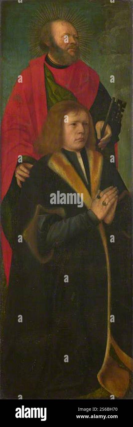 Gerard David (c.1460-1523) (follower of) - Saint Peter and a Donor ...