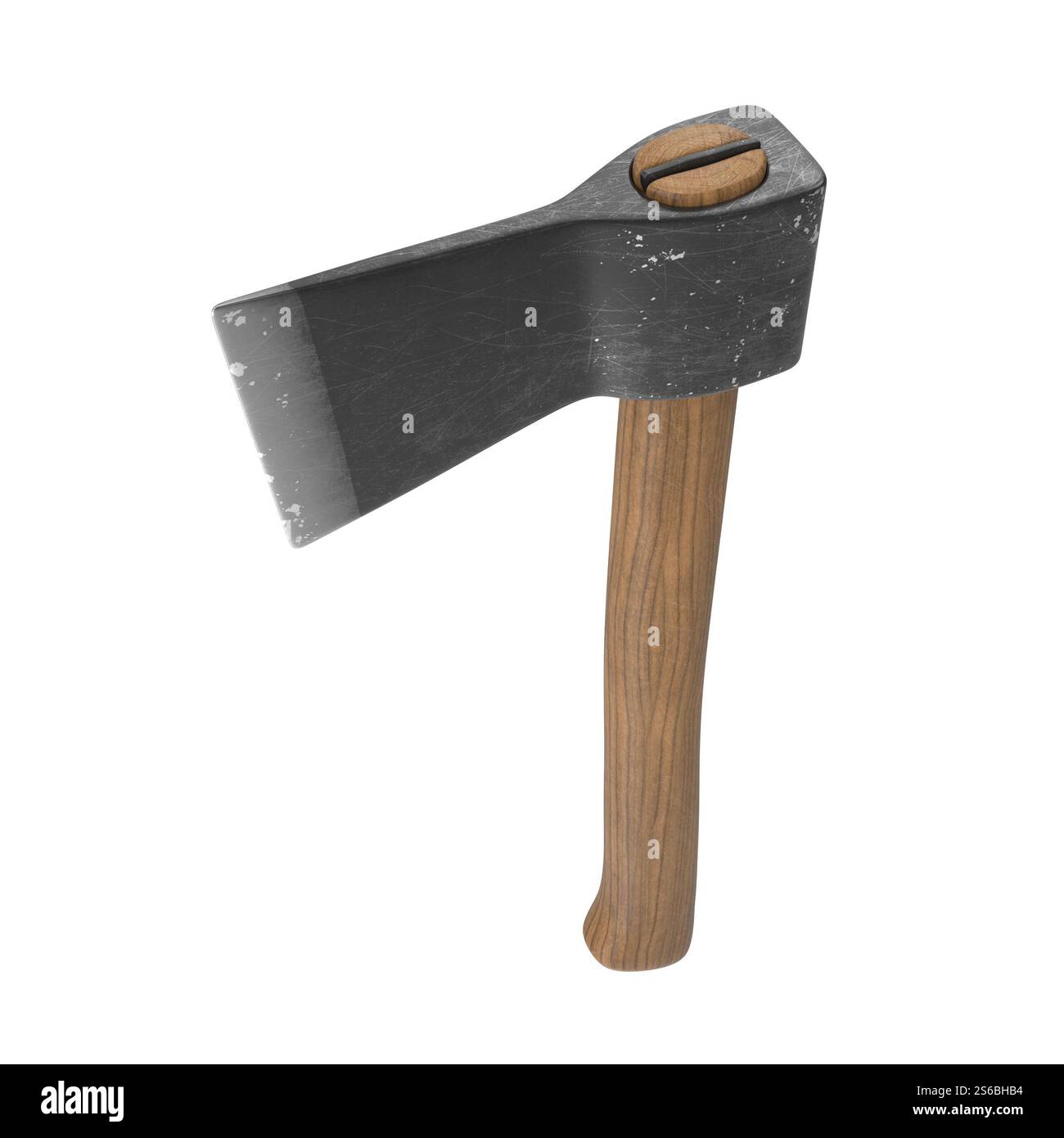 Old Axe , This is a 3d Rendered Computer Generated Image. Isolated on ...