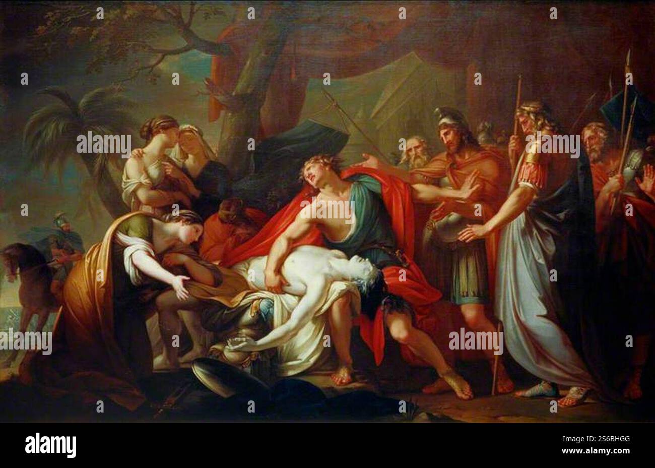 Gavin Hamilton (1723-1798) - Achilles Lamenting the Death of Patroclus ...
