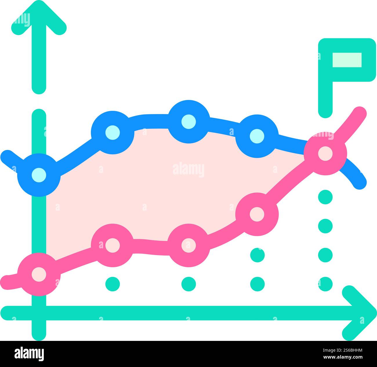 statistical data analysis color icon vector. statistical data analysis ...