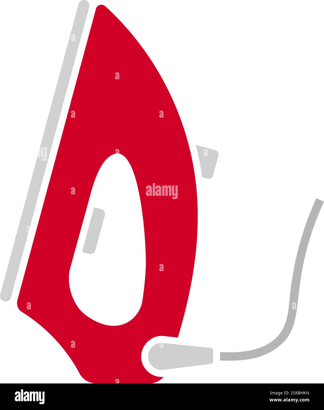 Steam Iron Icon. Flat Color Design. Vector Illustration Stock Vector ...