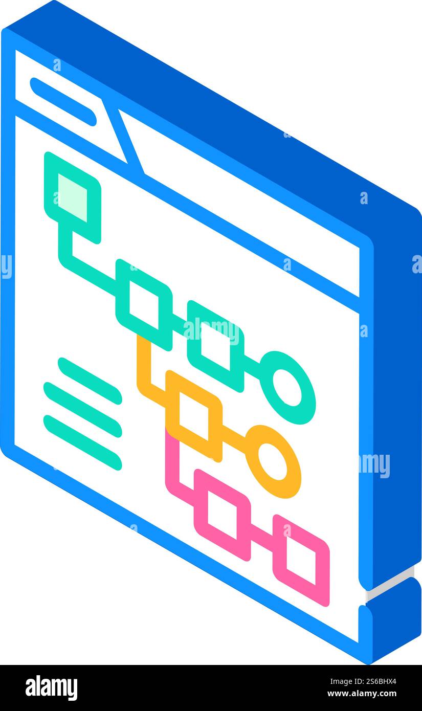 exploratory data analysis isometric icon vector. exploratory data ...