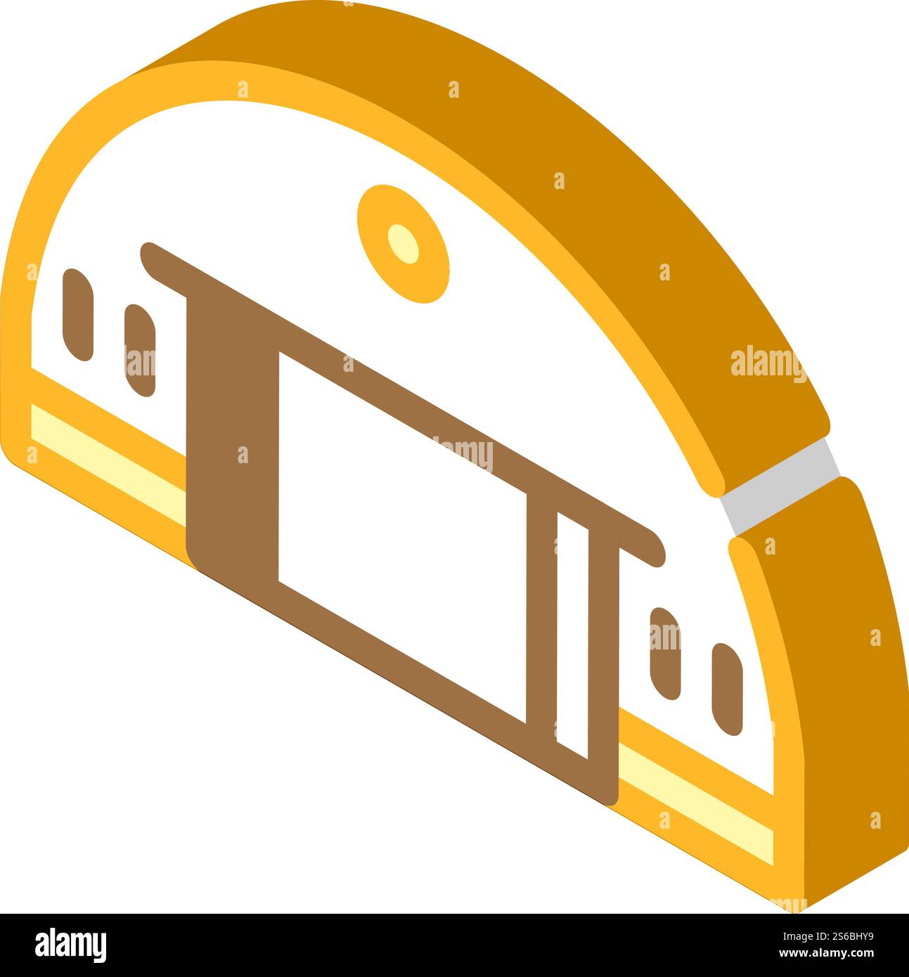 hangar building isometric icon vector. hangar building sign. isolated ...