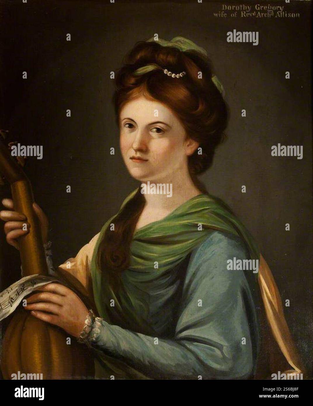 George Paul Chalmers portrait of Dorothy Gregory-1755-1830 Stock Photo ...