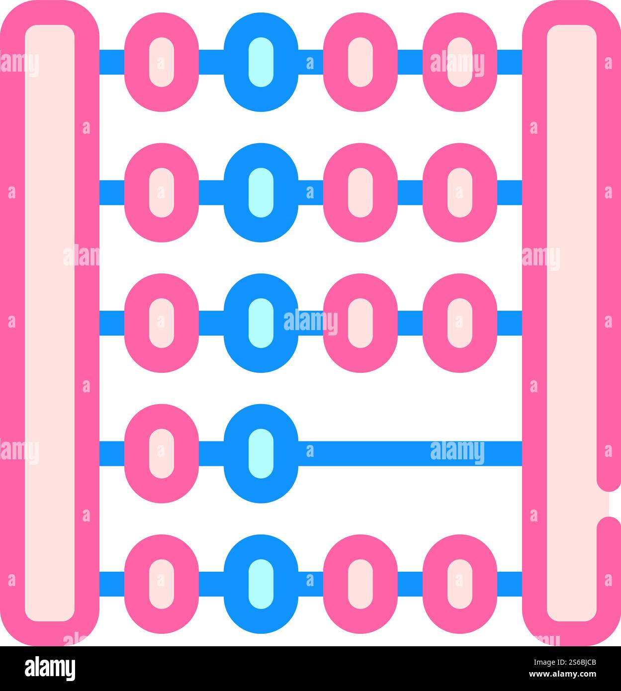 mathematics lesson color icon vector. mathematics lesson sign. isolated ...