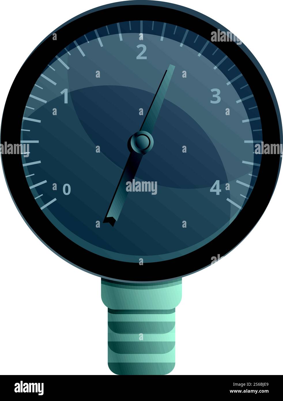 Black manometer icon. Cartoon of black manometer vector icon for web ...