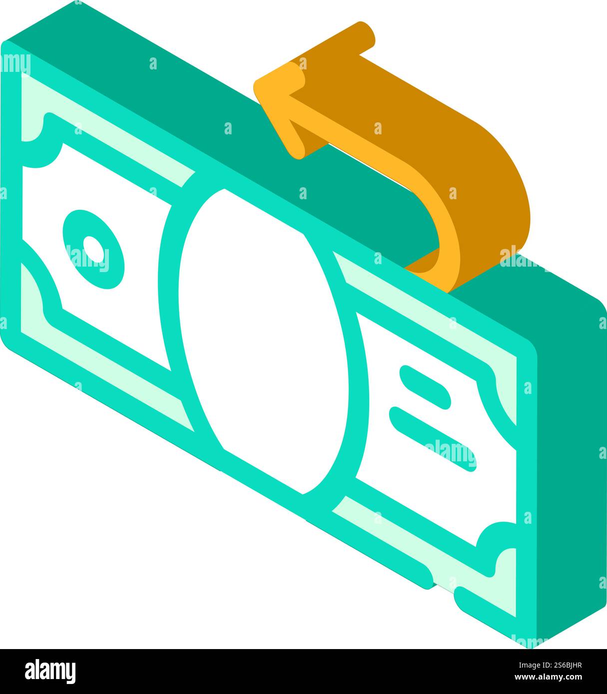 money banknote purchase isometric icon vector. money banknote purchase ...