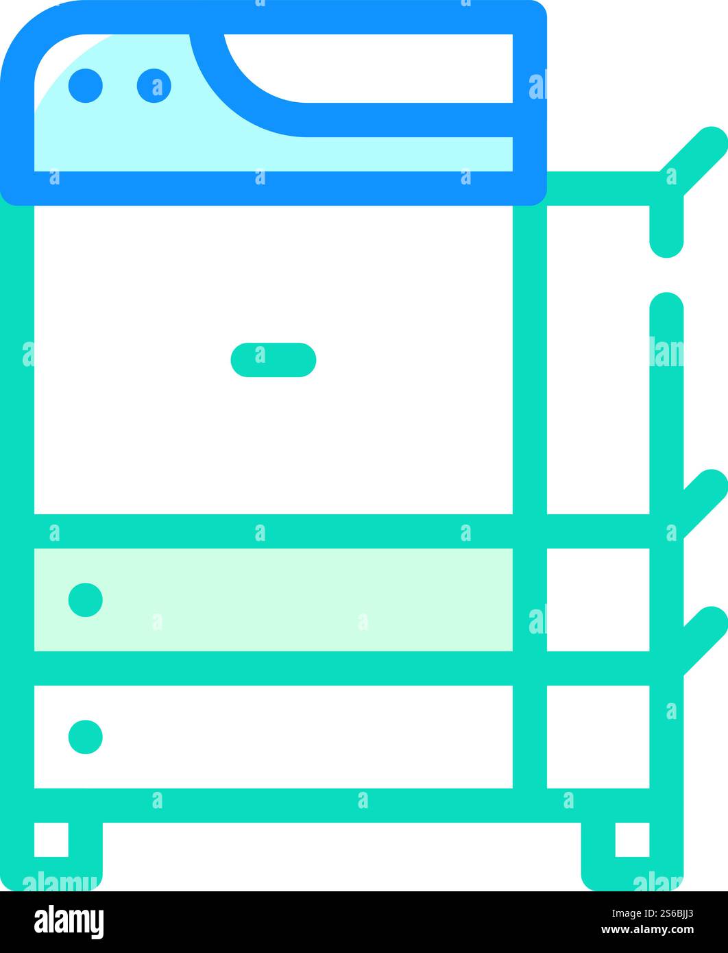 copy machine equipment color icon vector. copy machine equipment sign ...