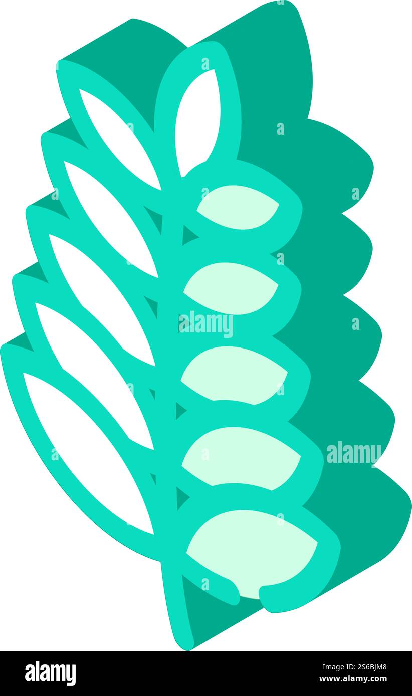 plant branch isometric icon vector. plant branch sign. isolated symbol ...