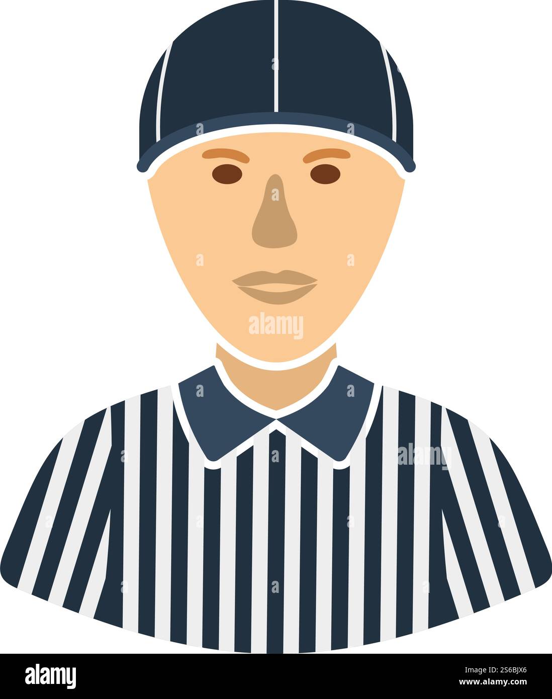 American Football Referee Icon. Flat Color Design. Vector Illustration ...