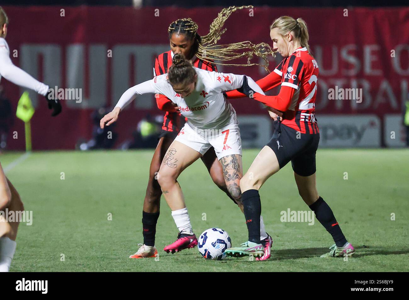 Milan, Italy. 16th Jan, 2025. Miriam Chiara Longo and Julie Piga during ...