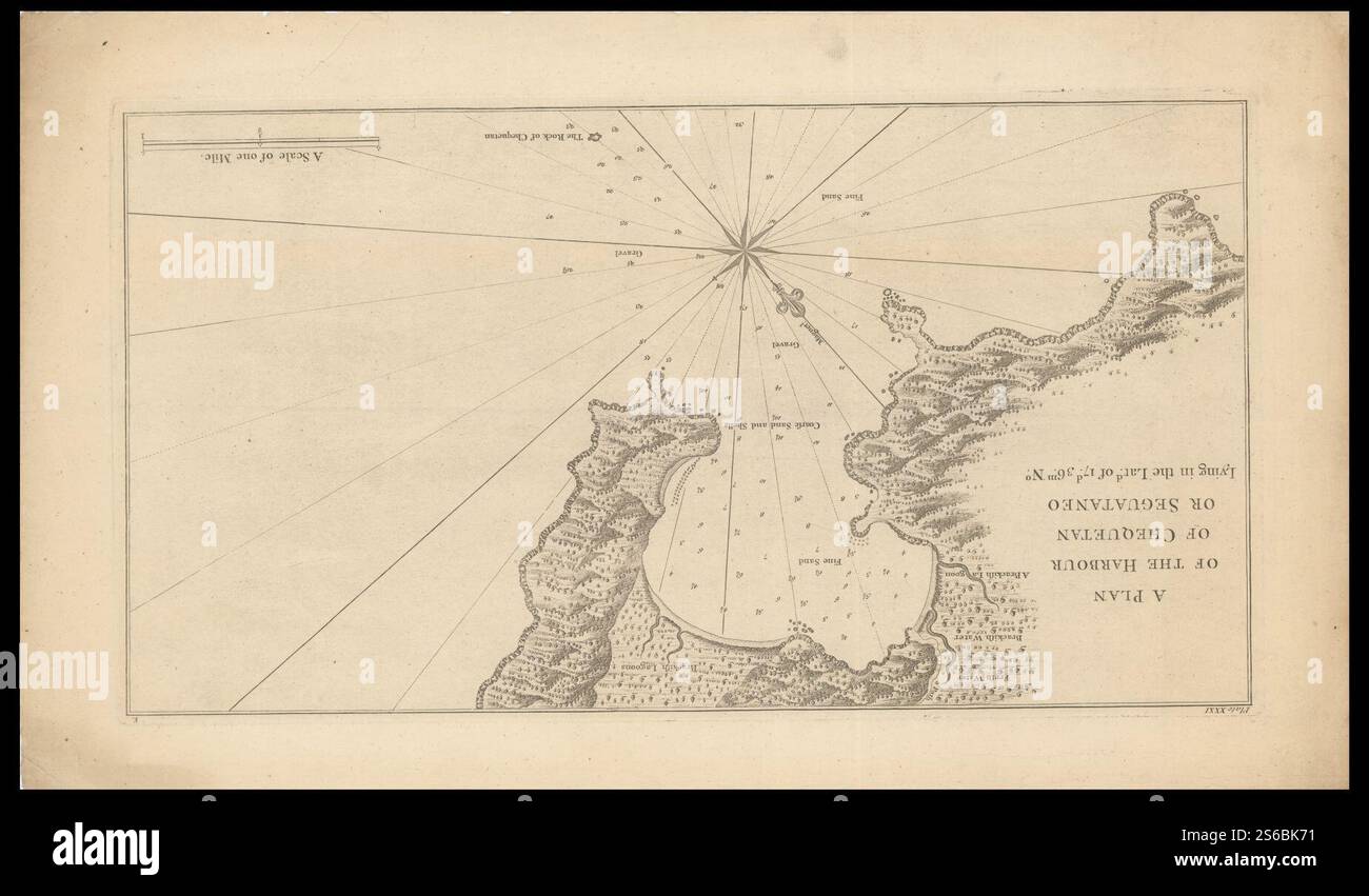 George Anson, 1st Baron Anson, A plan of the harbour of Chequetan or ...