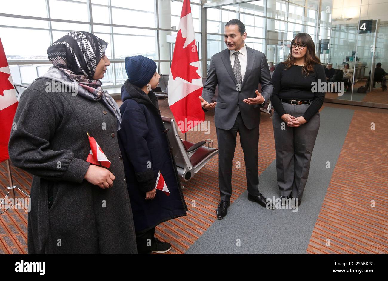 Manitoba Premier Wab Kinew and his wife Dr. Lisa Monkman welcome a ...