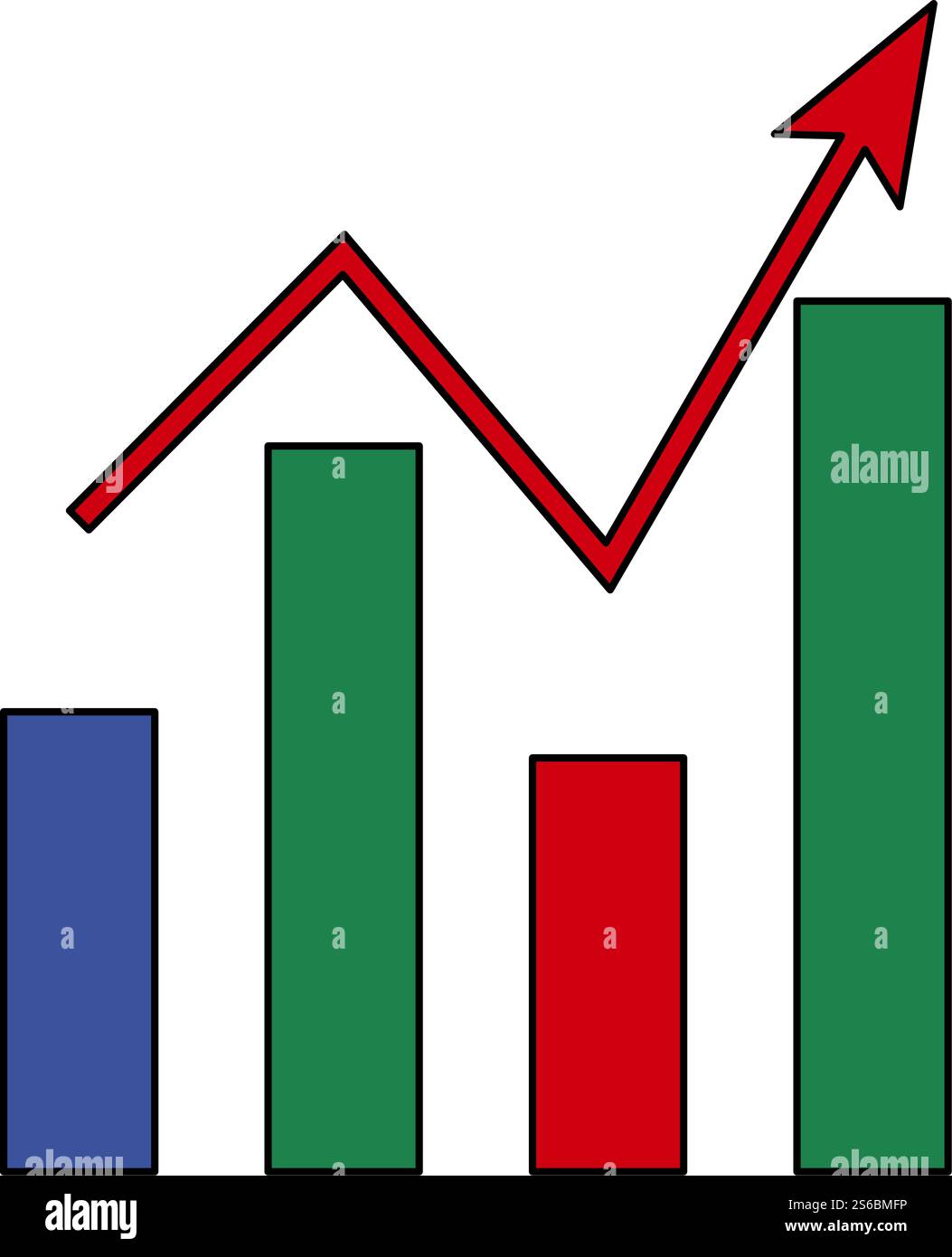Analytics Chart Icon. Editable Outline With Color Fill Design. Vector ...