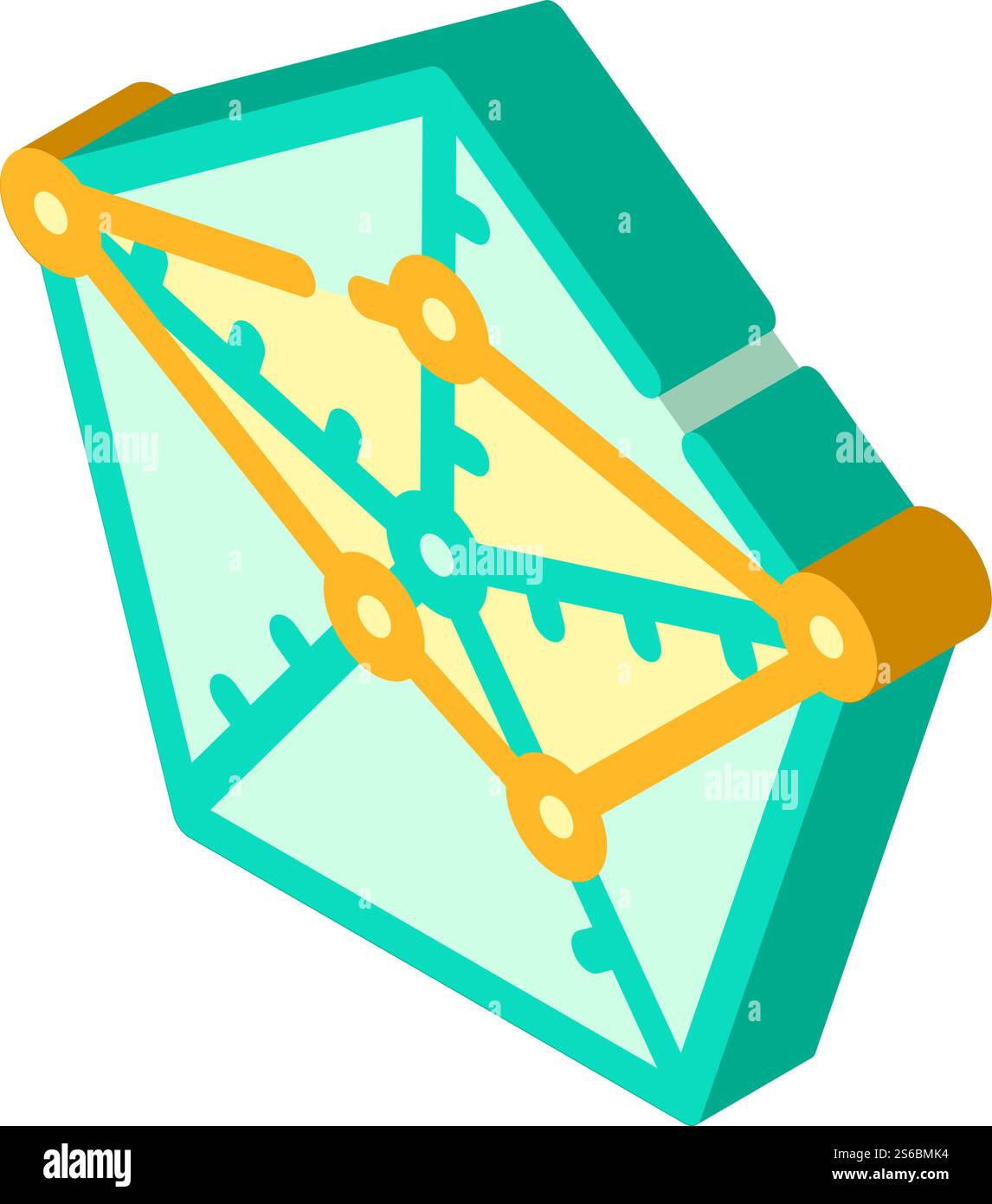 radar chart isometric icon vector. radar chart sign. isolated symbol ...