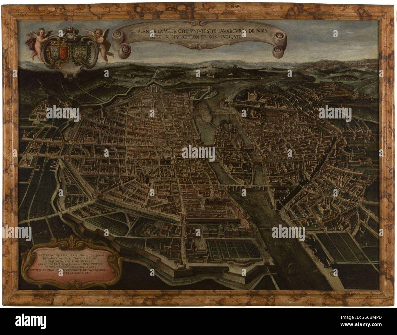 Giovanni Maria Tamburini, Le plan de la ville, cité, université ...