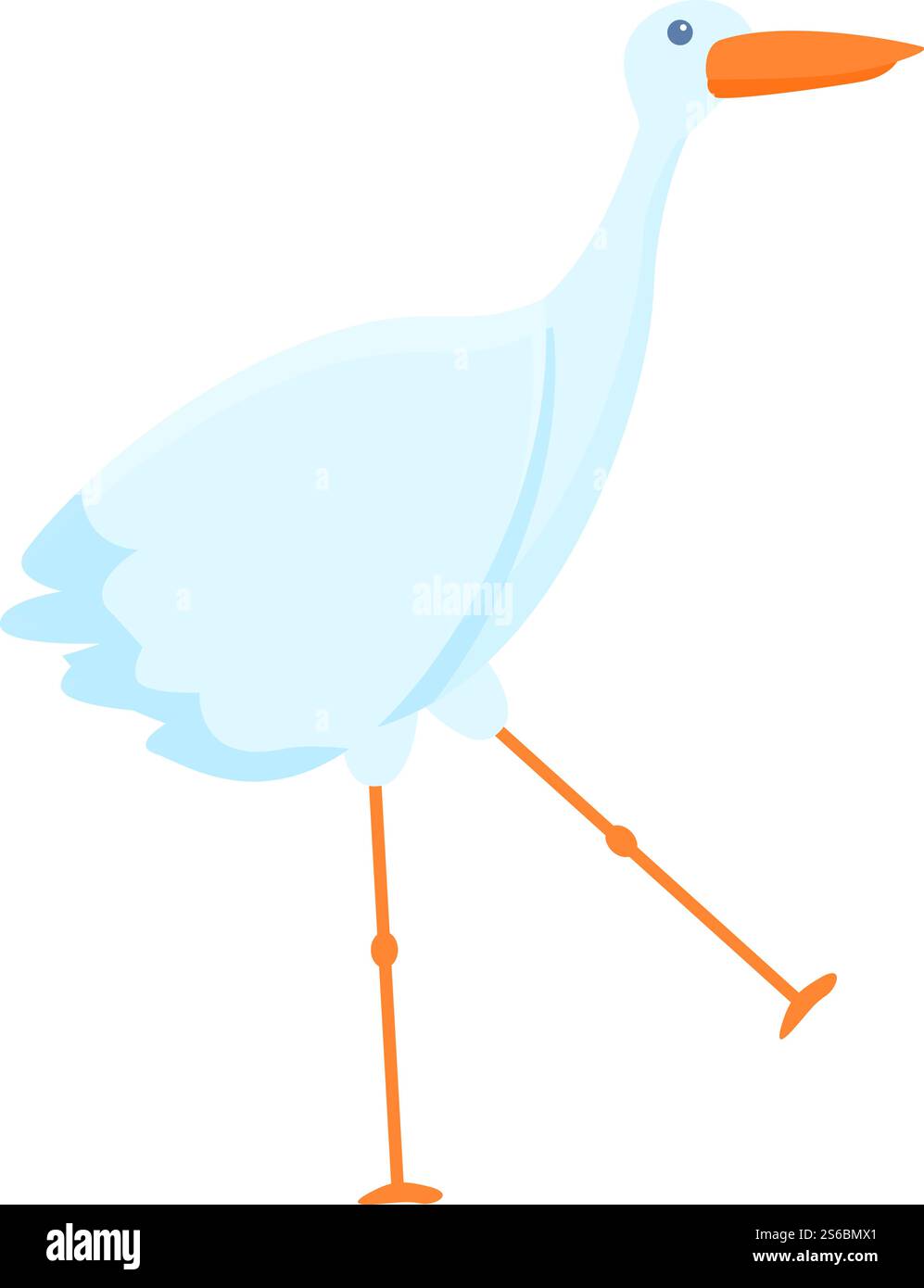 Walking stork icon. Cartoon of walking stork vector icon for web design ...