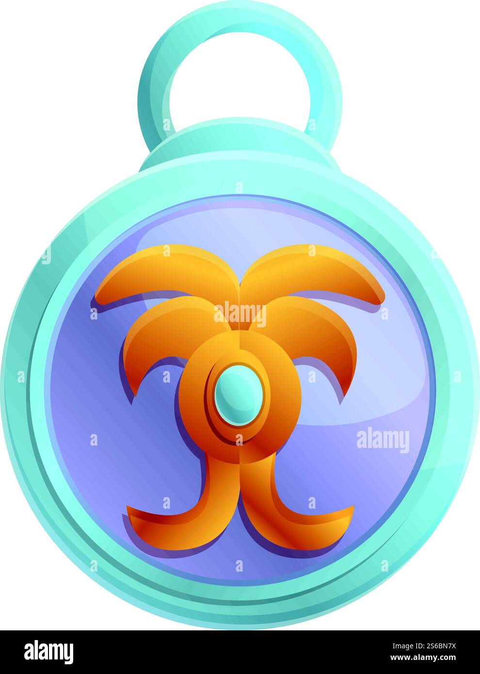 Necklace amulet icon. Cartoon of necklace amulet vector icon for web ...