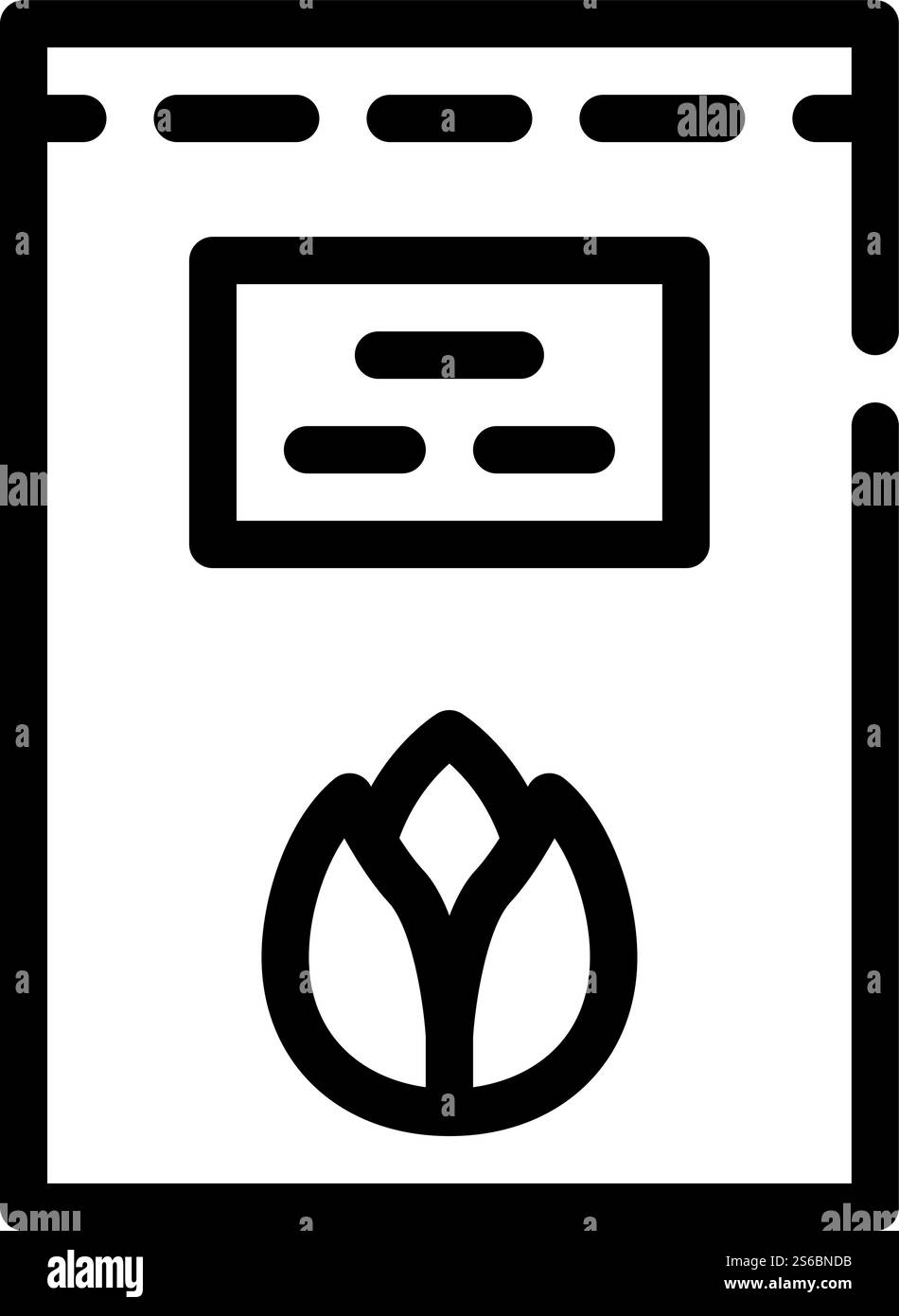 grain sprouts line icon vector. grain sprouts sign. isolated contour ...