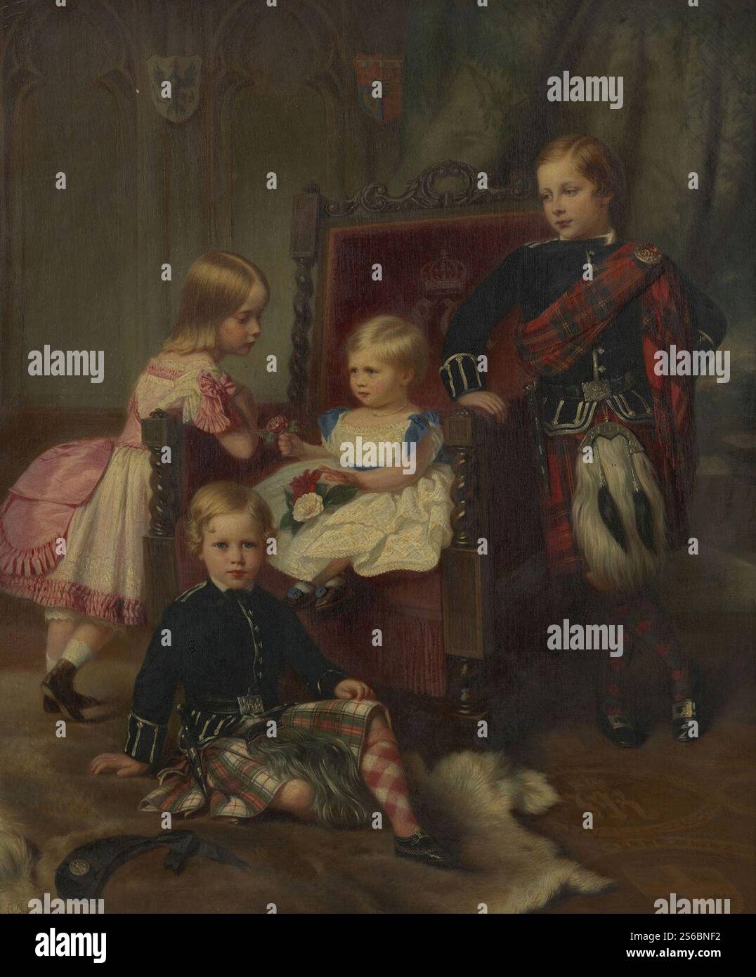 The four eldest children of crown prince and princess hi-res stock ...