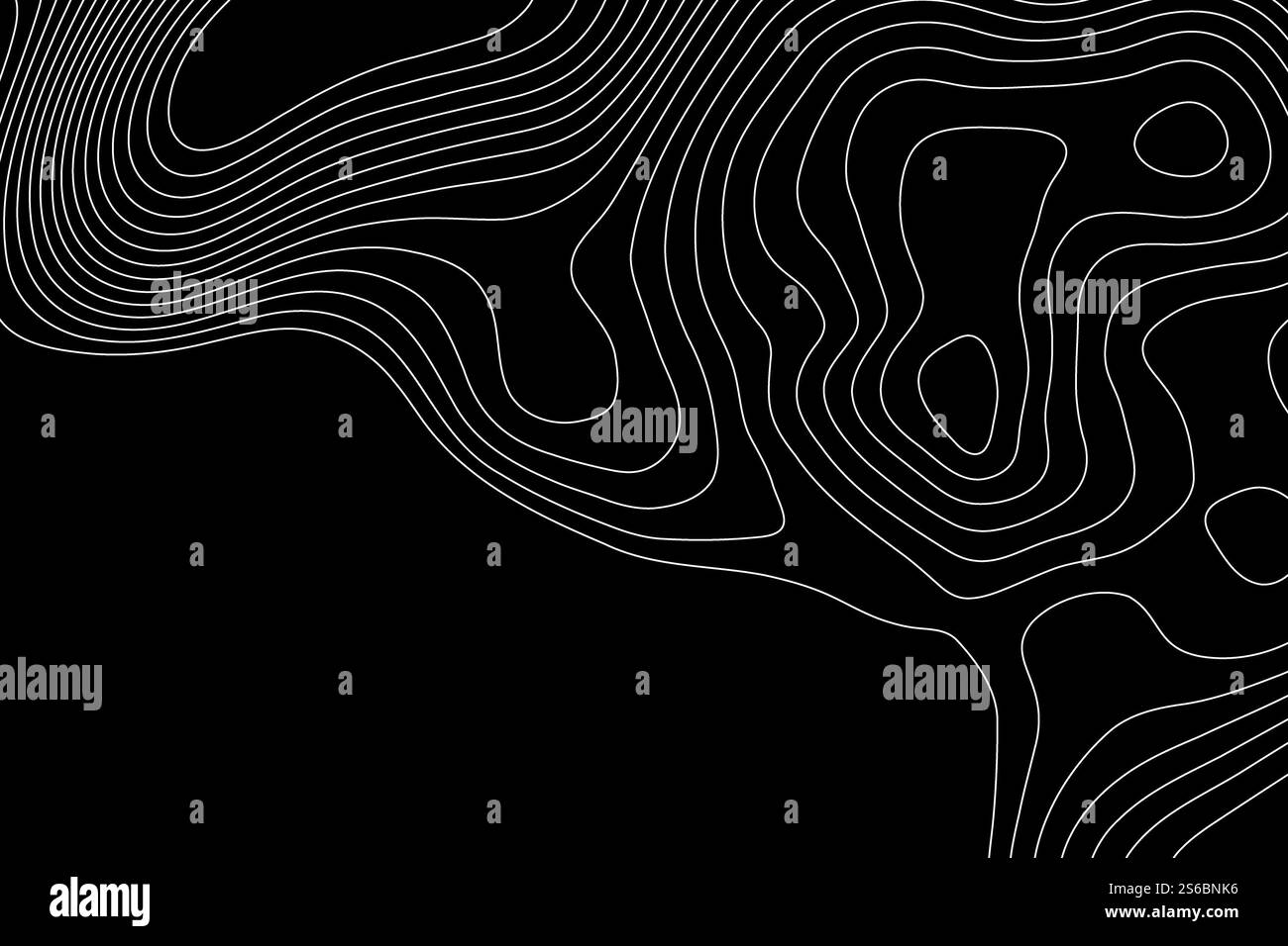Black on white abstract perspective line wave stripes with 3d ...