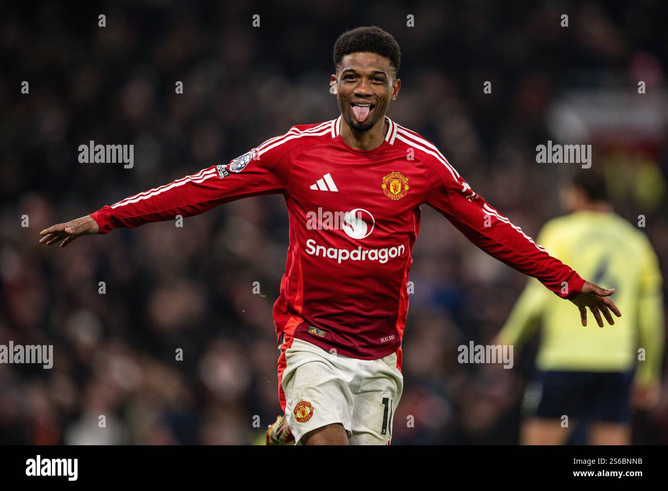 Manchester, UK. 16th Jan, 2025. Amad Diallo of Manchester United ...