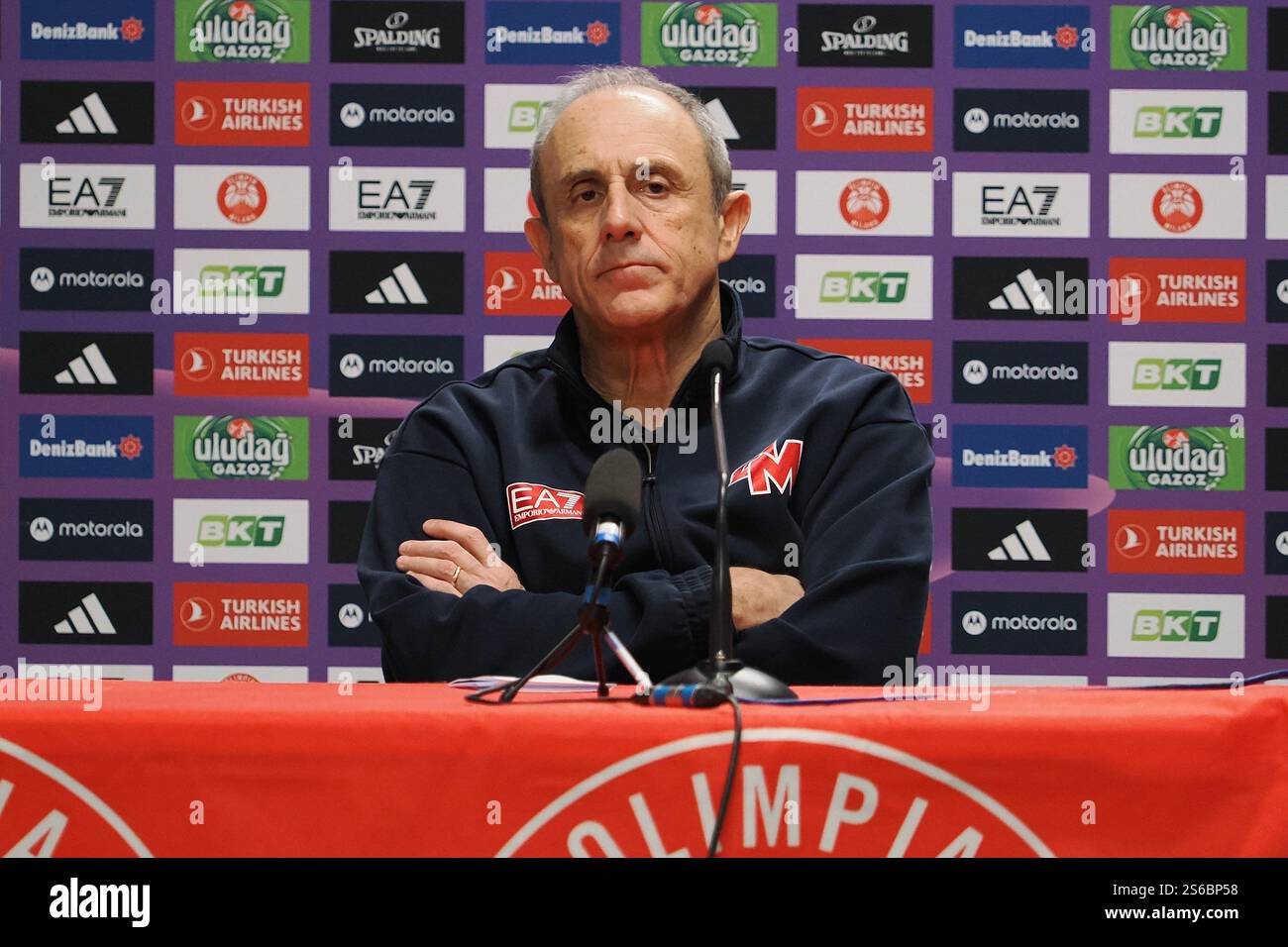 Ettore Messina, head coach EA7 Emporio Armani Olimpia Milano during EA7 ...