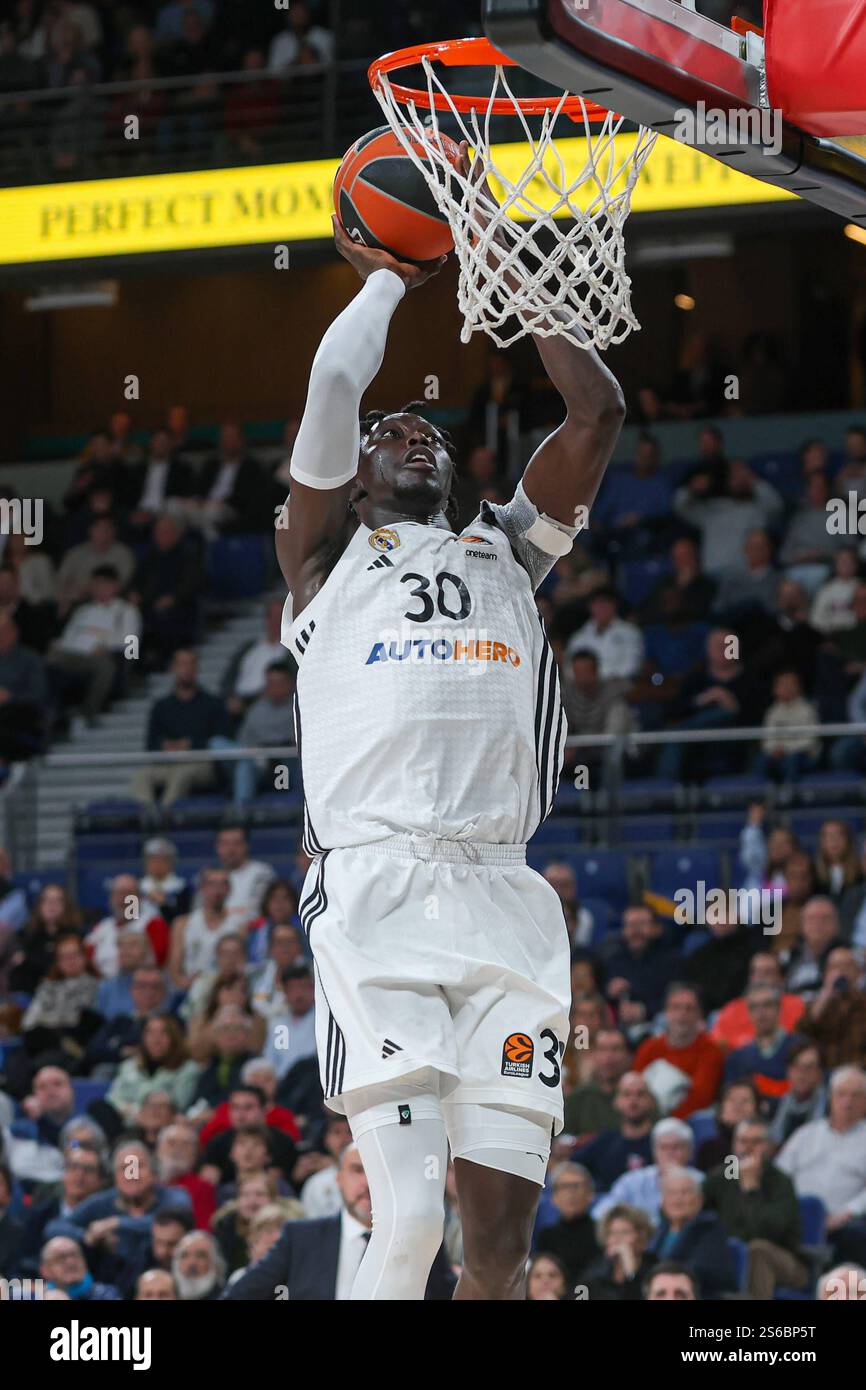 Madrid, Spain. 16th Jan, 2025. 16th January 2025; Movistar Arena; Madrid, Spain; Turkish ...