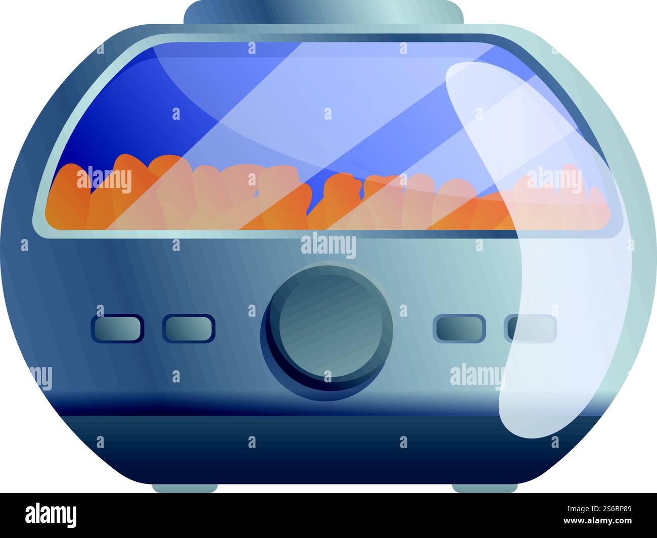 Glass deep fryer icon. Cartoon of glass deep fryer vector icon for web ...