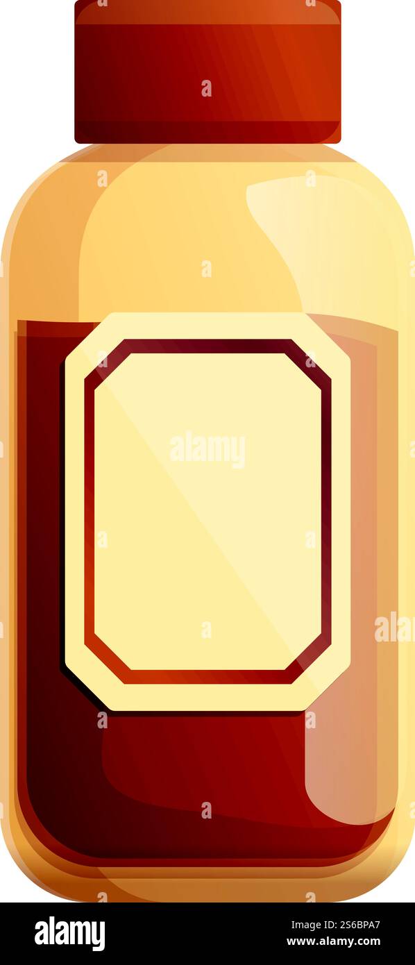 Cinnamon jar icon. Cartoon of cinnamon jar vector icon for web design ...