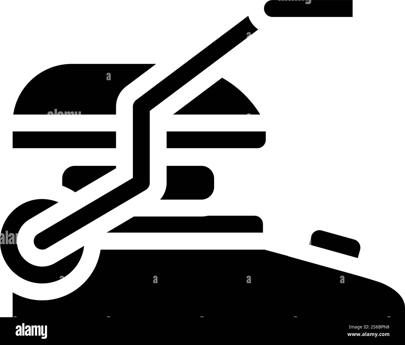 electronic bbq grill glyph icon vector. electronic bbq grill sign ...