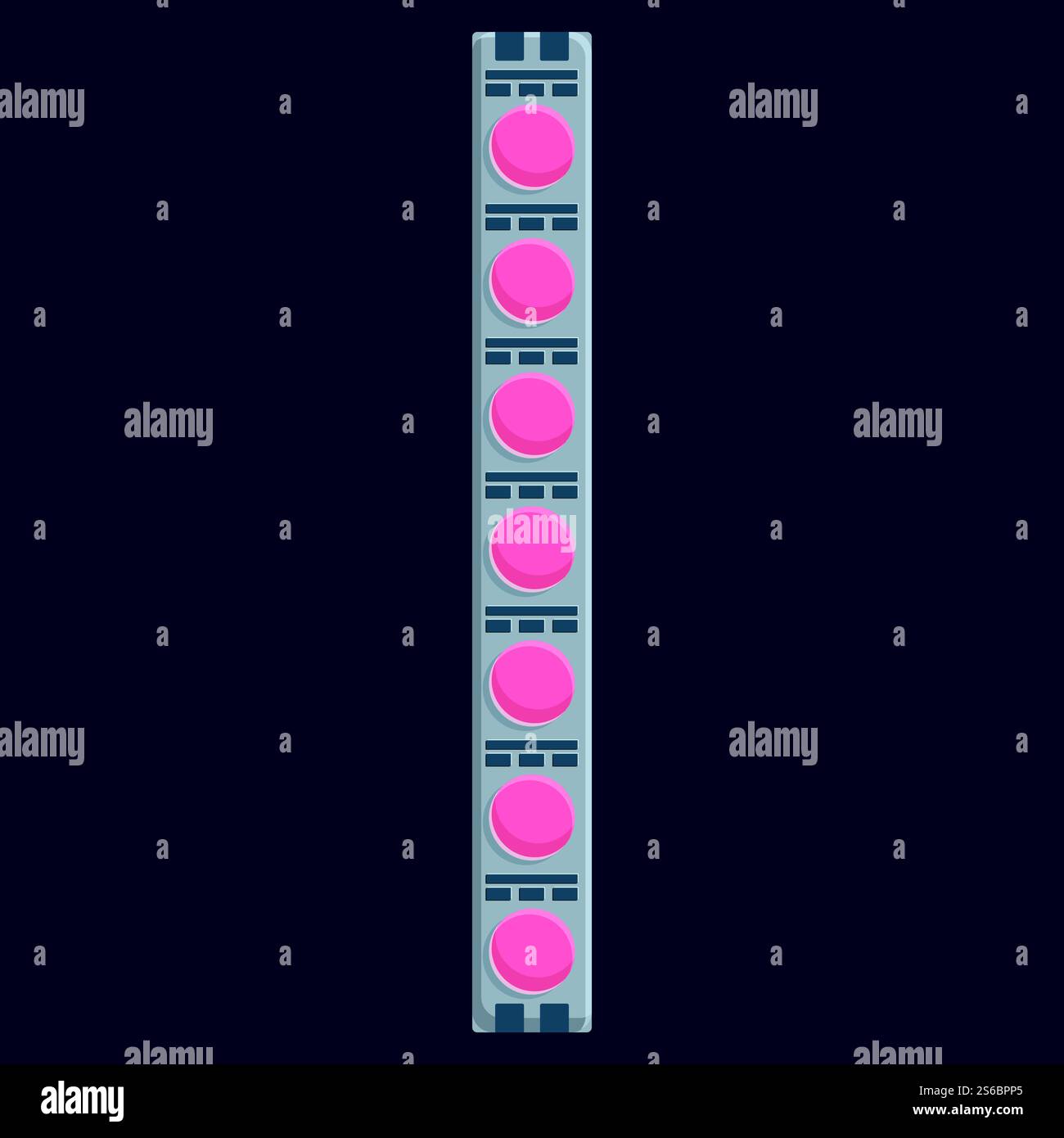Chip led strip lights icon. Cartoon of chip led strip lights vector ...