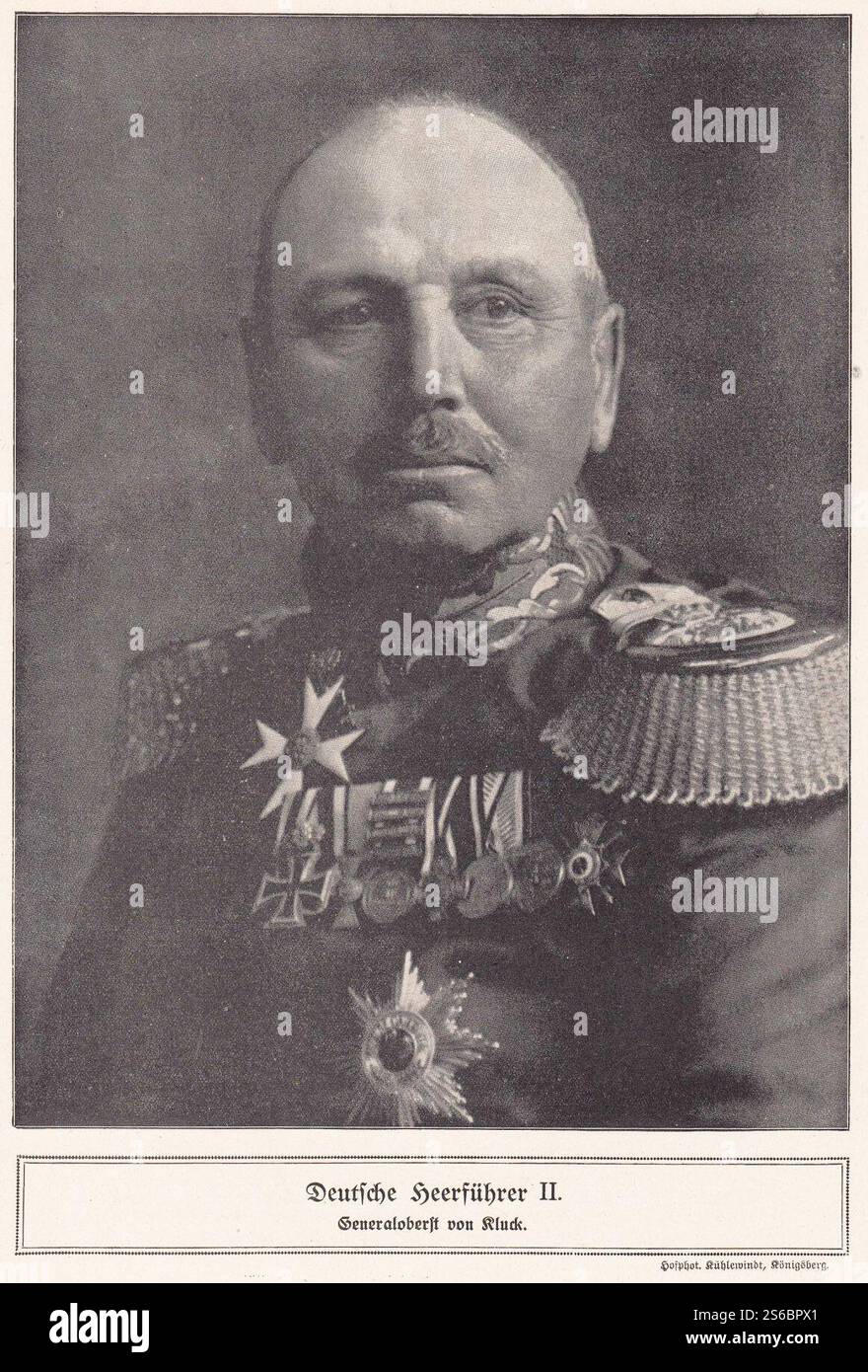German WWI general Alexander von Kluck (48198246982 Stock Photo - Alamy